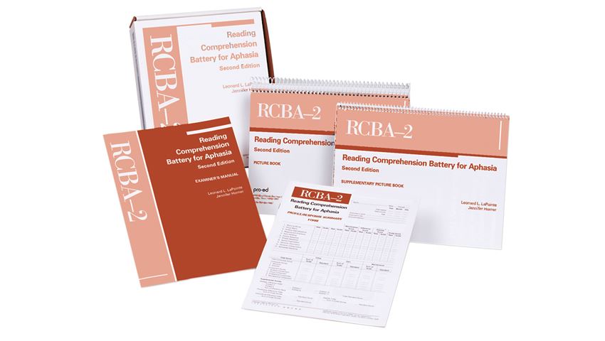 RCBA-2: Reading Comprehension Battery for Aphasia-Second Edition ...